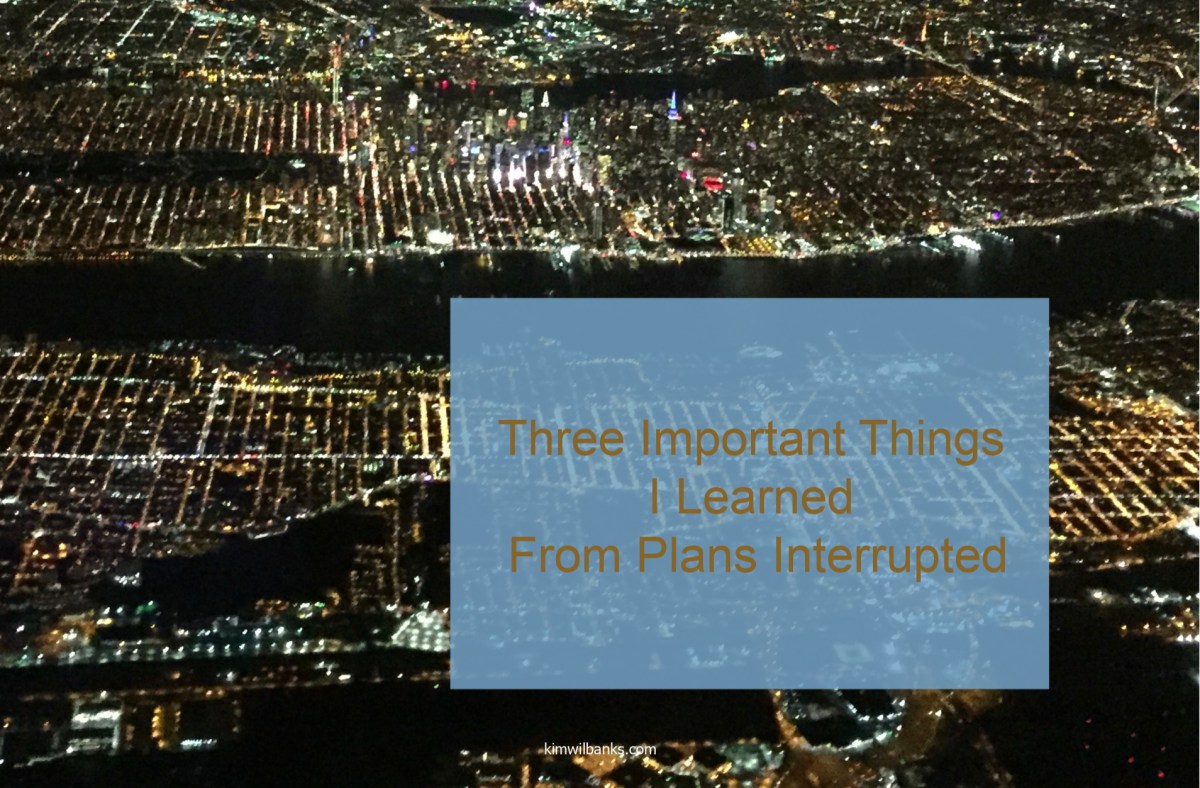 Three Important Things I Learned From Plans Interrupted – Kim Wilbanks